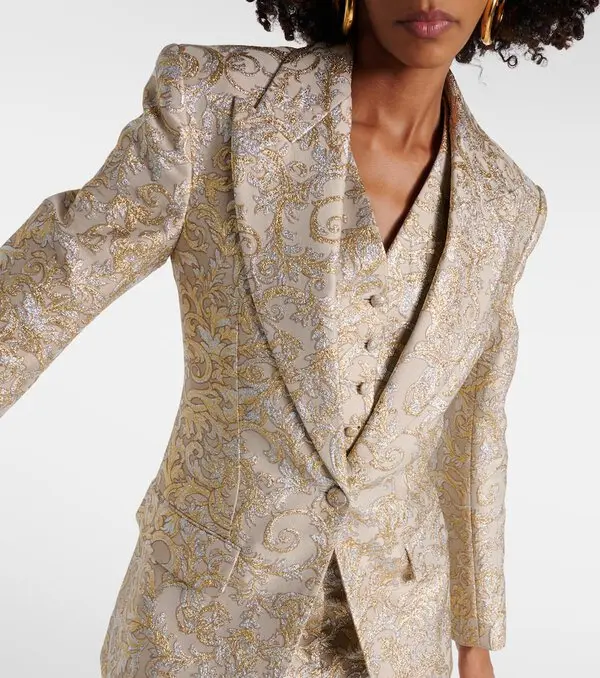 Stella McCartney Single-breasted Brocade Blazer