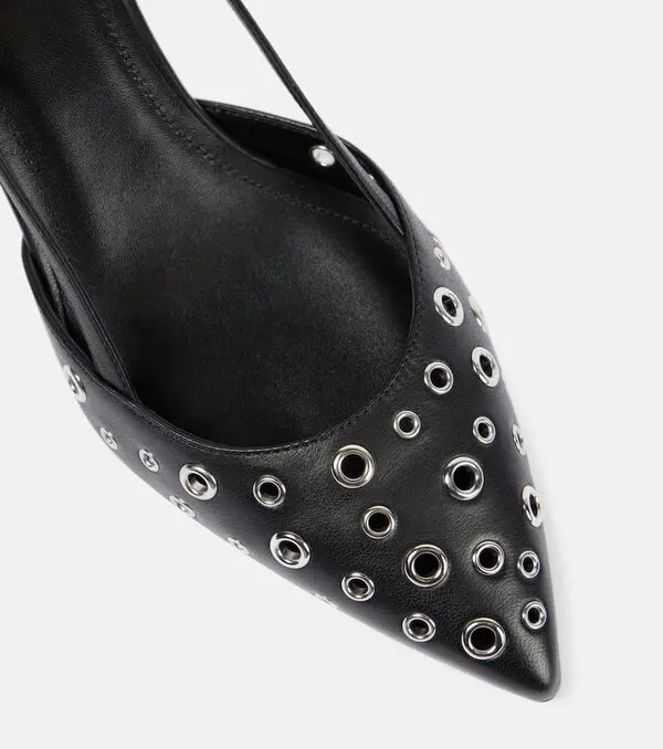 Isabel Marant Étoile Pilia Leather Slingback Pumps