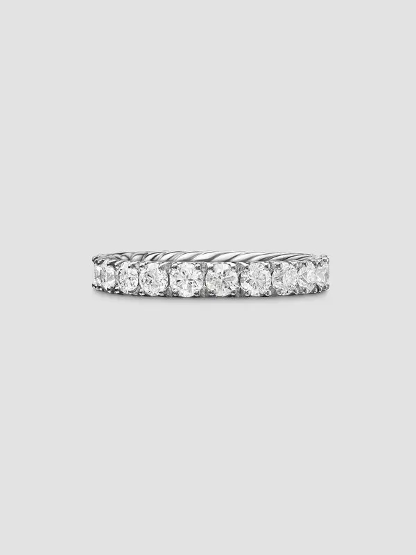 David Yurman Eden Eternity Band Ring In Platinum