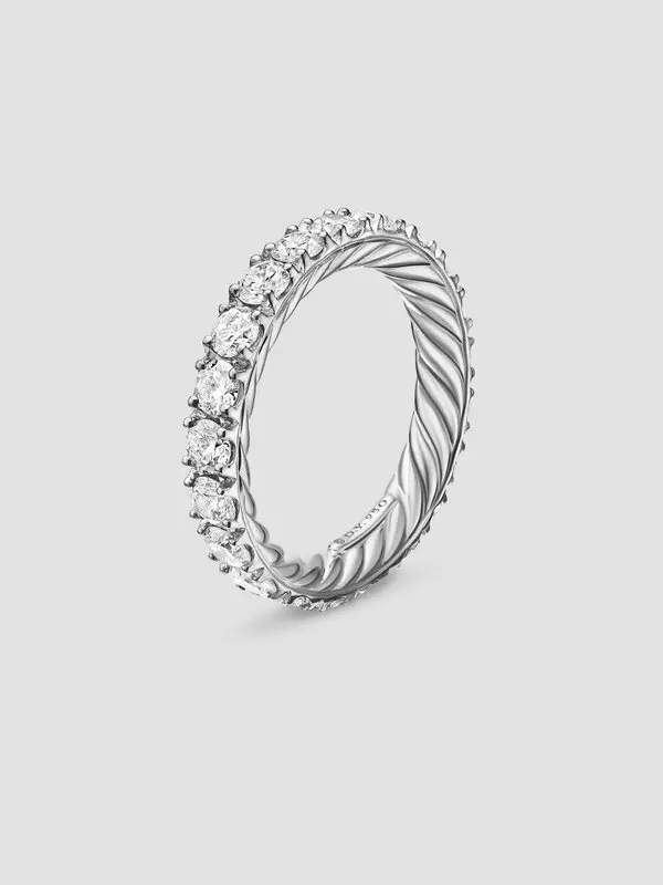 David Yurman Eden Eternity Band Ring In Platinum
