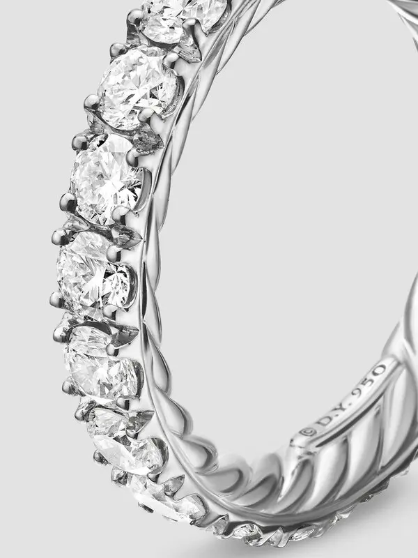 David Yurman Eden Eternity Band Ring In Platinum