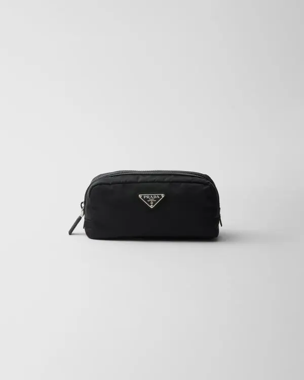 Prada Re-nylon And Saffiano Leather Necessaire - Black