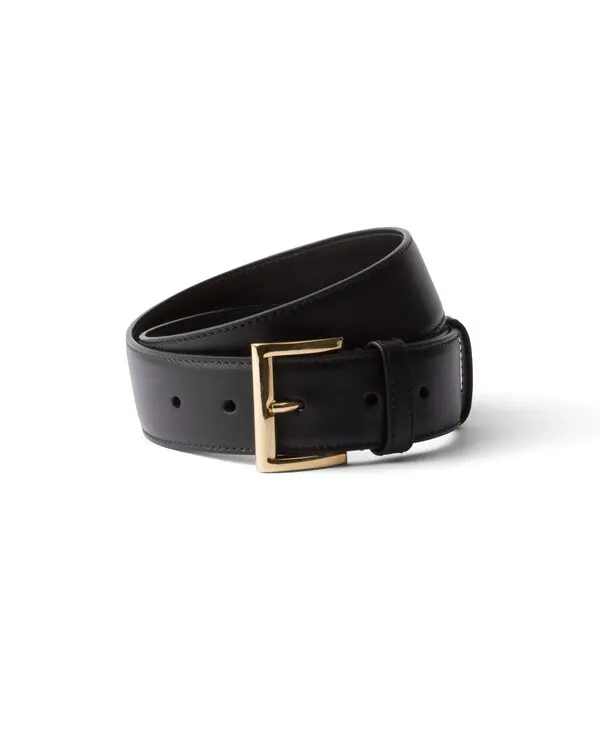 Prada Leather Belt - Black