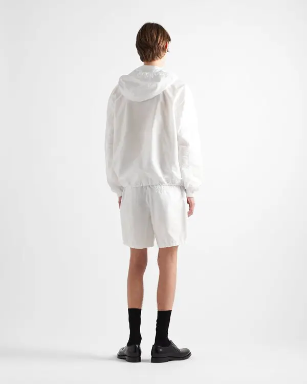 Prada Re-Nylon Blouson Jacket - White | Editorialist