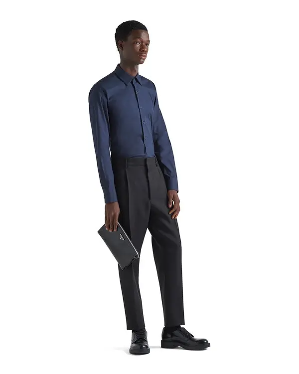 Prada Stretch Cotton Shirt - Blue