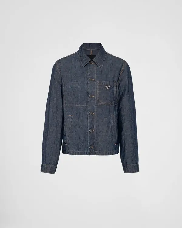 Prada Chambray Blouson Jacket
