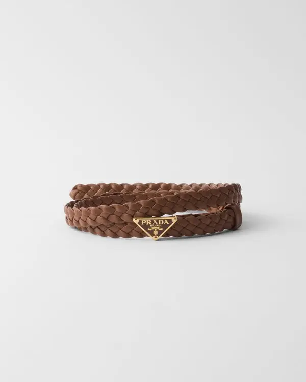 Prada Nappa Leather Belt - Cognac