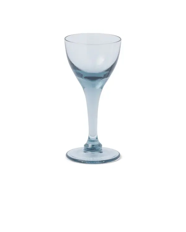 Prada Set Of Two Crystal Liqueur Glasses New York - Blue