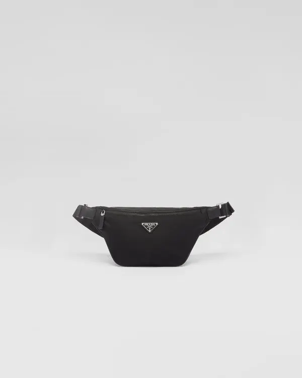 Prada Re-nylon And Saffiano Leather Belt Bag - Black