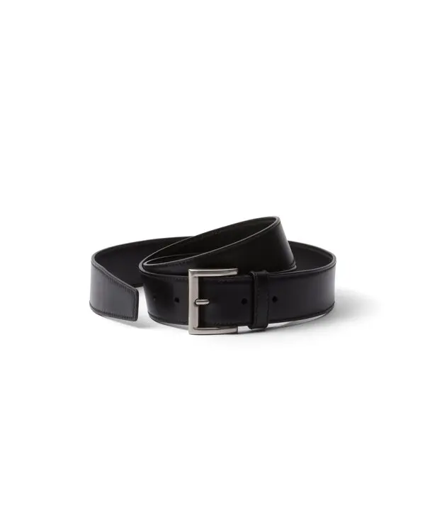 Prada Leather Belt - Black