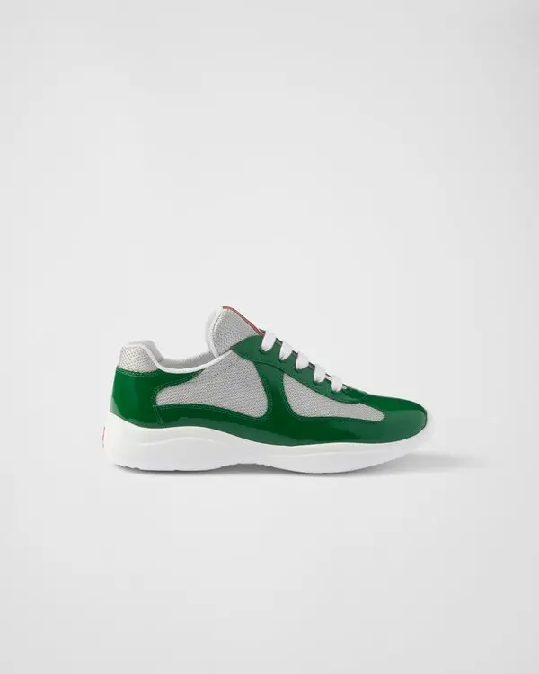 Prada America's Cup Fabric Sneakers - Green