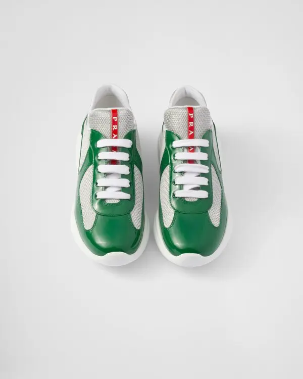 Prada America's Cup Fabric Sneakers - Green