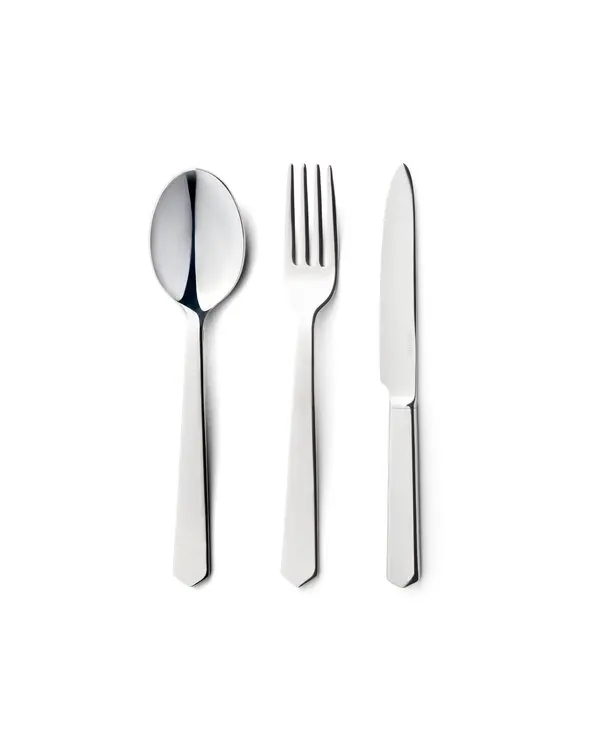 Prada Stainless Steel Dessert Flatware Set - Gold/silver