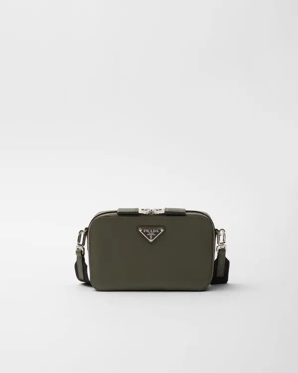 Prada Brique Saffiano Leather Bag - Loden Green