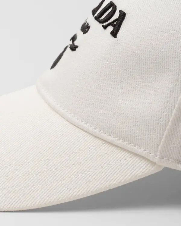 Prada Drill Baseball Cap - White | Editorialist