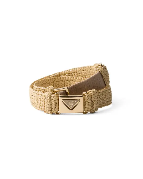 Prada Crochet Belt - Neutral
