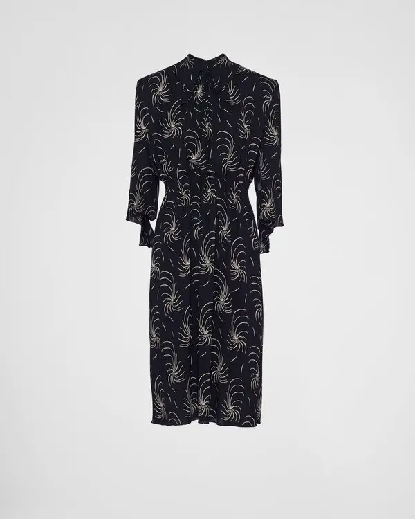 Prada Printed Sablé Dress