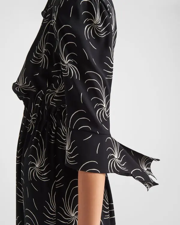 Prada Printed Sablé Dress