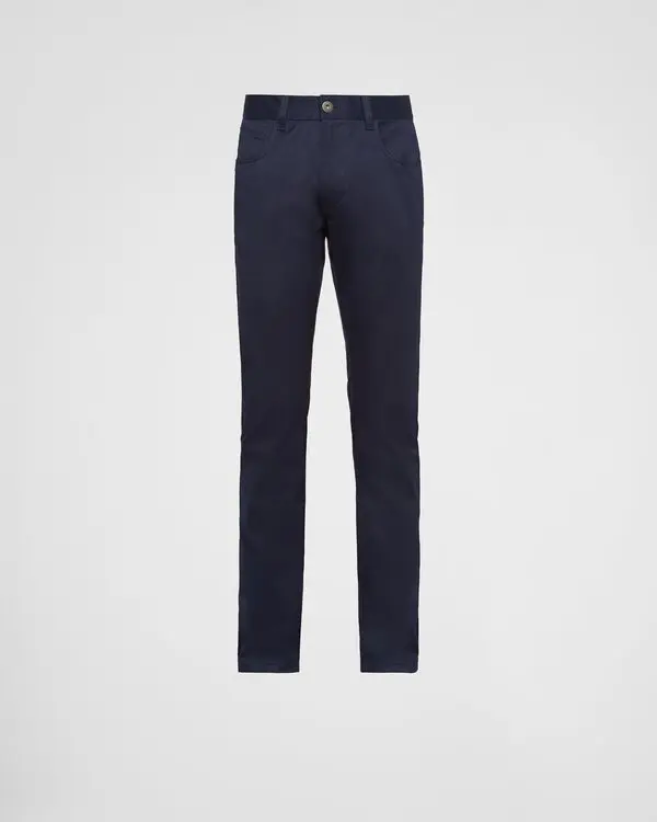 Prada Stretch Drill Tapered Jeans