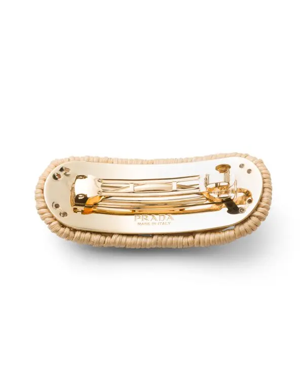 Prada Wicker Hair Clip