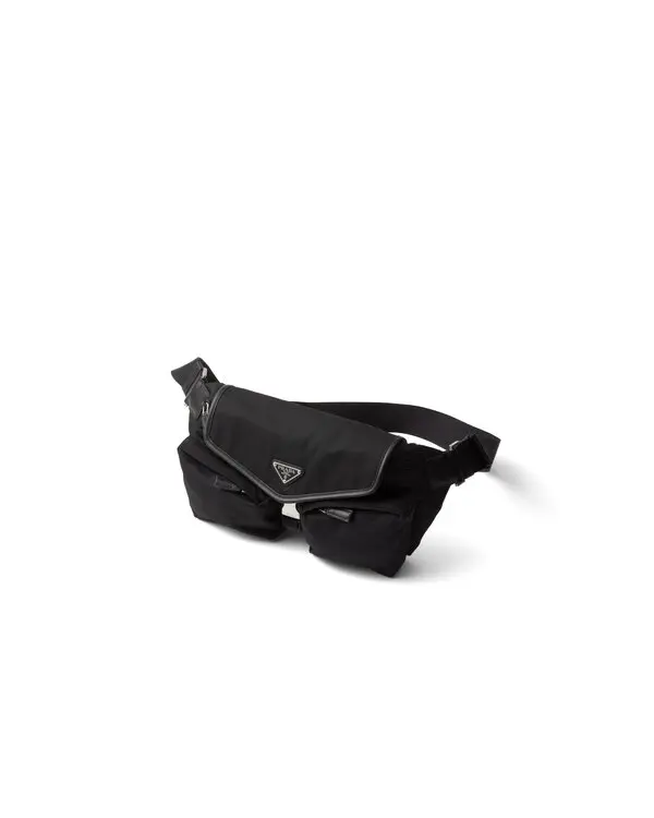 Prada Re-nylon And Leather Shoulder Bag