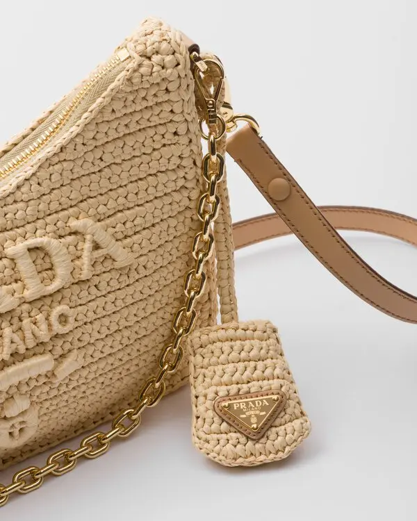 Prada Re-edition Mini Crochet Bag - Natural | Editorialist