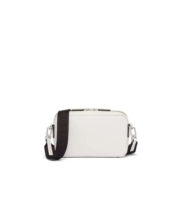Prada Brique Saffiano Leather Bag - White