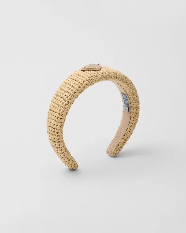 Prada Crochet Headband - Natural