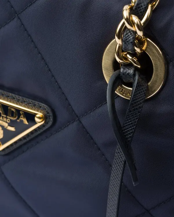 Prada Re-Edition 1995 ChaîNe Small Re-Nylon Tote Bag - Navy