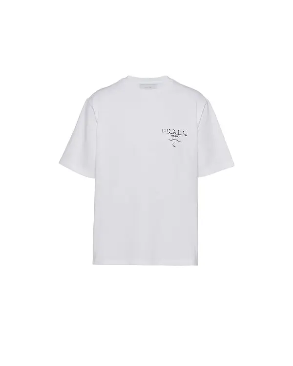 Prada Cotton T-Shirt - White | Editorialist