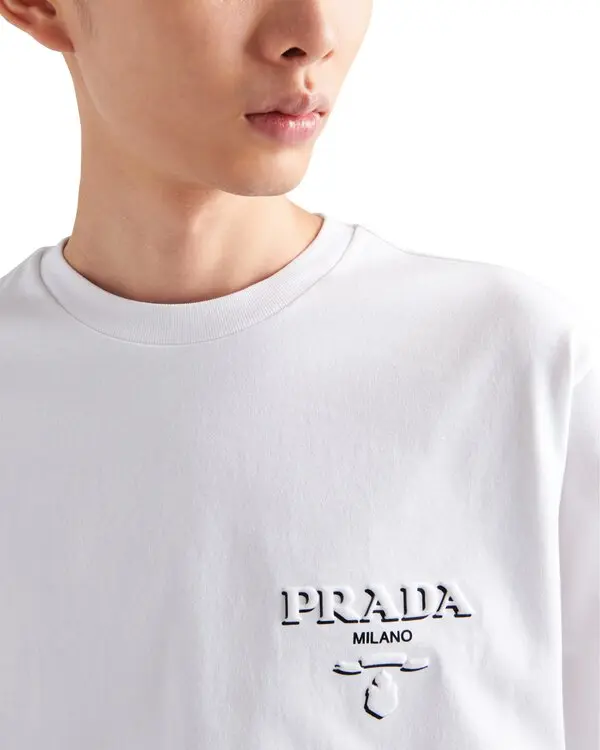 Prada Cotton T-Shirt - White | Editorialist