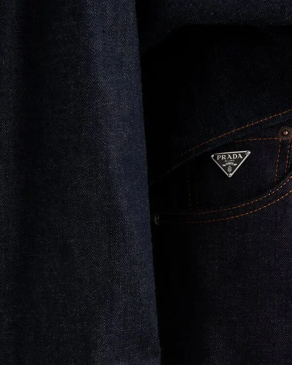 Prada Five-Pocket Denim Jeans - Navy | Editorialist
