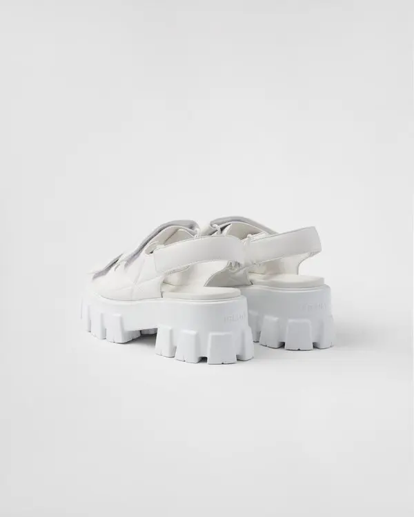 Prada Monolith Nappa Leather Sandals