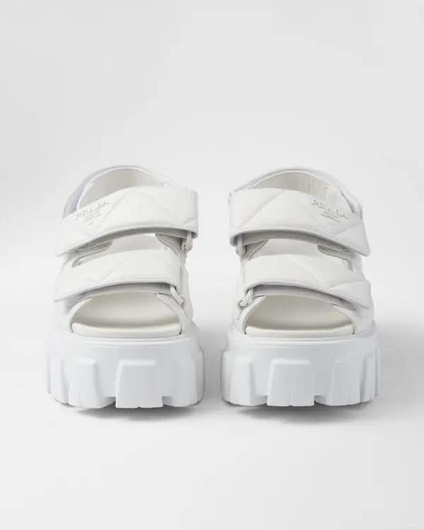 Prada Monolith Nappa Leather Sandals
