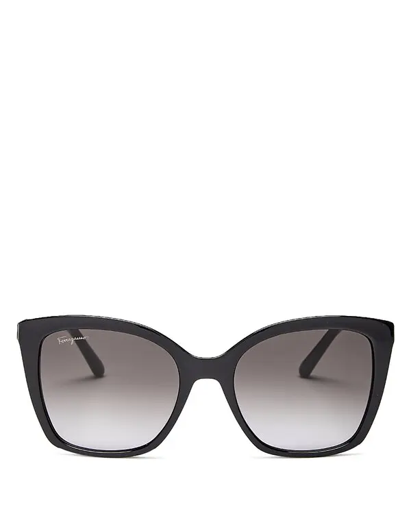 FERRAGAMO Square Sunglasses - Black/gray