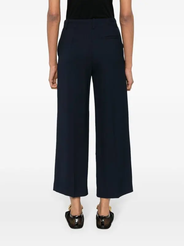 Erika Cavallini Straight-leg Cropped Trousers - Blue