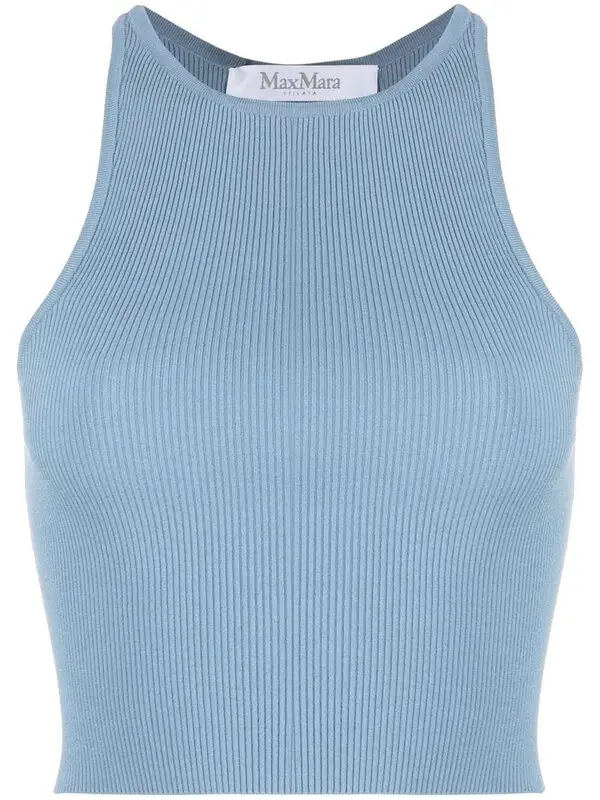 Max Mara Knitted Racerback Tank Top