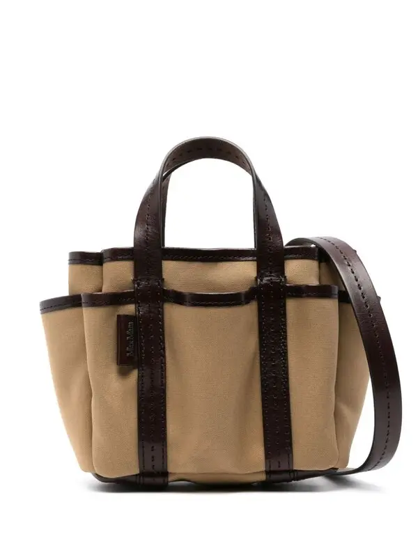 Max Mara Mini Giardiniera Tote - Brown