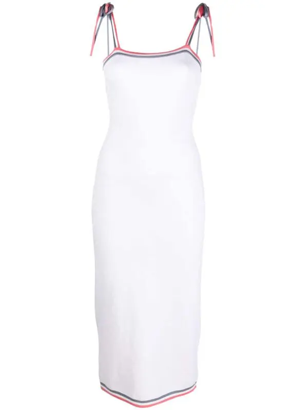 Fendi Monogram Midi Dress - White