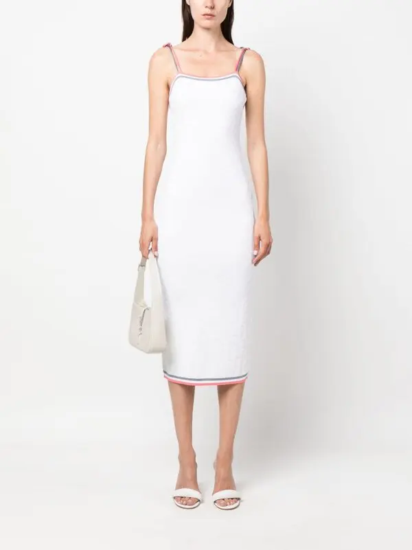 Fendi Monogram Midi Dress - White