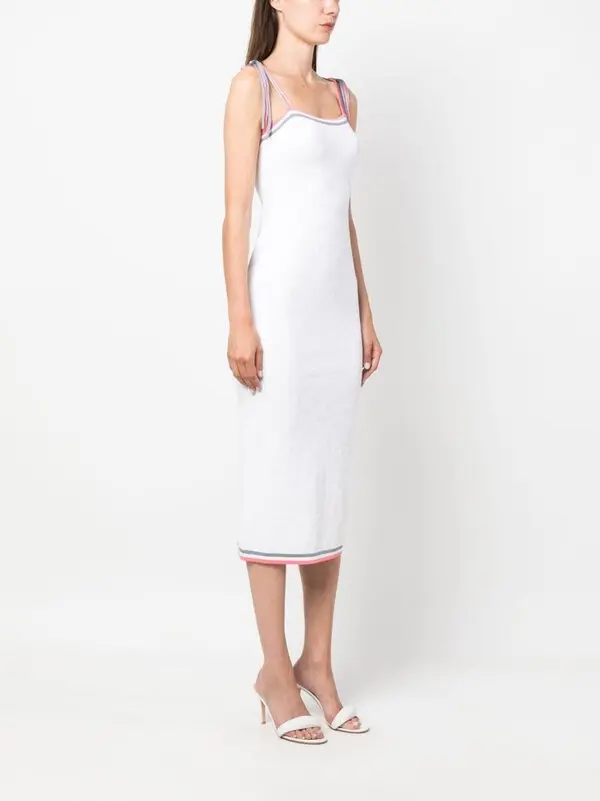 Fendi Monogram Midi Dress - White