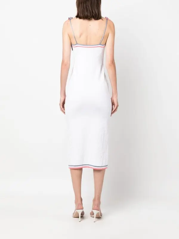 Fendi Monogram Midi Dress - White