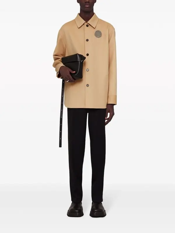 JIL SANDER Cashmere Shirt Jacket - Brown