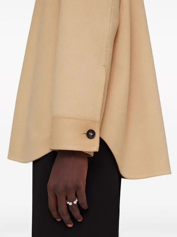 JIL SANDER Cashmere Shirt Jacket - Brown
