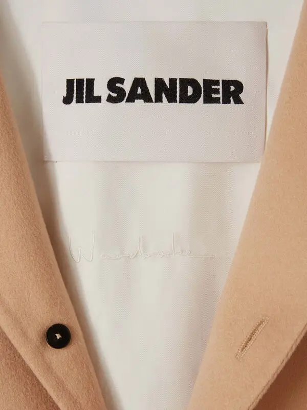 JIL SANDER Cashmere Shirt Jacket - Brown