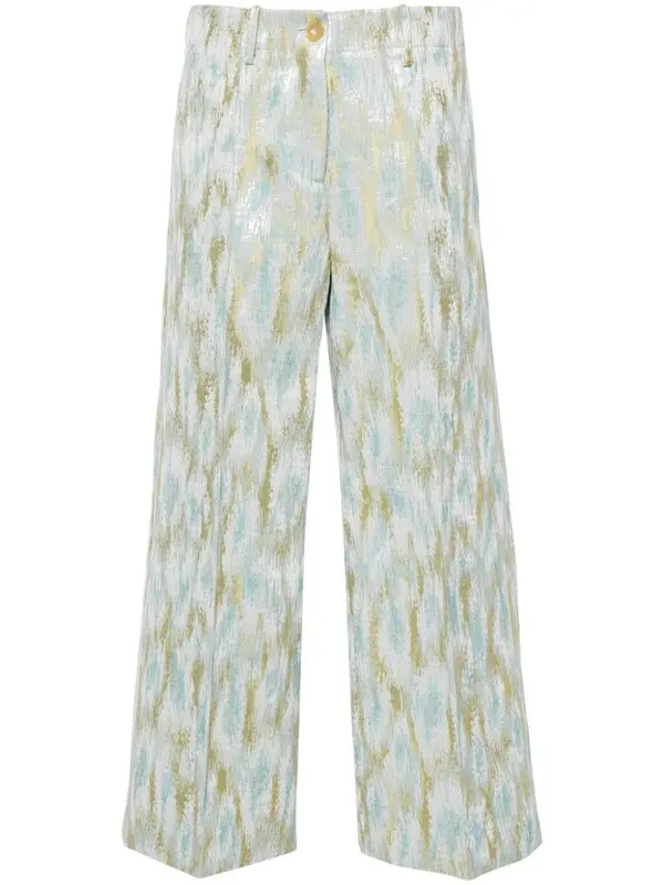 Erika Cavallini Wide-leg Cropped Trousers
