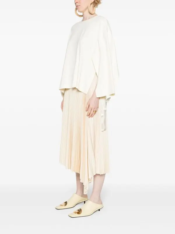 Erika Cavallini Wide Open-sleeves Blouse - White
