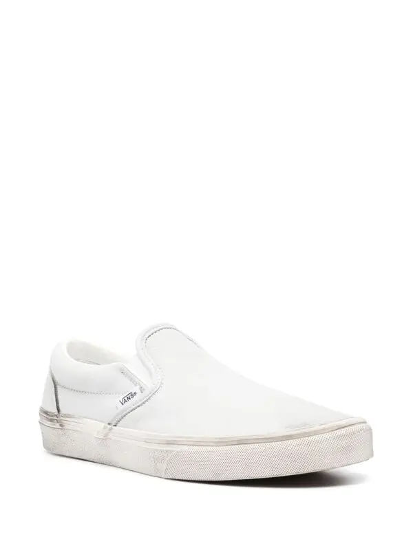 VANS Leather Slip-on Sneakers