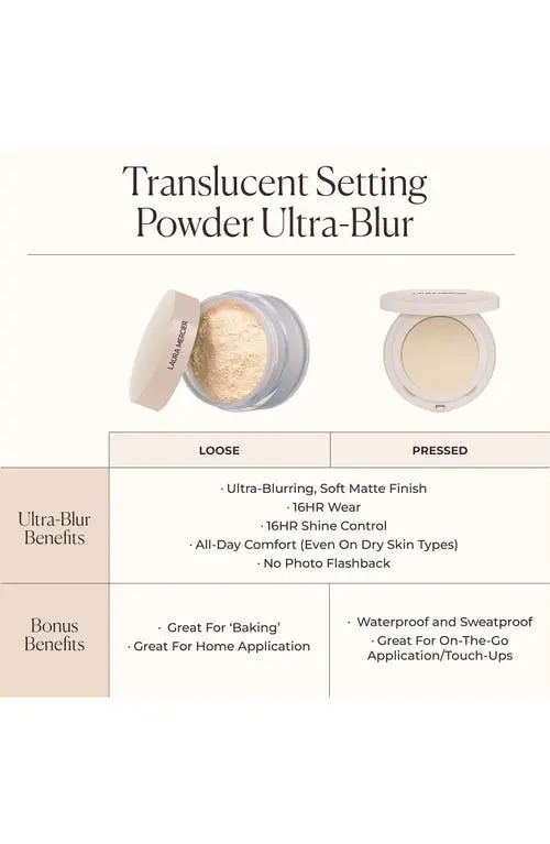 Laura Mercier Pressed Setting Powder Ultra-blur - Translucent