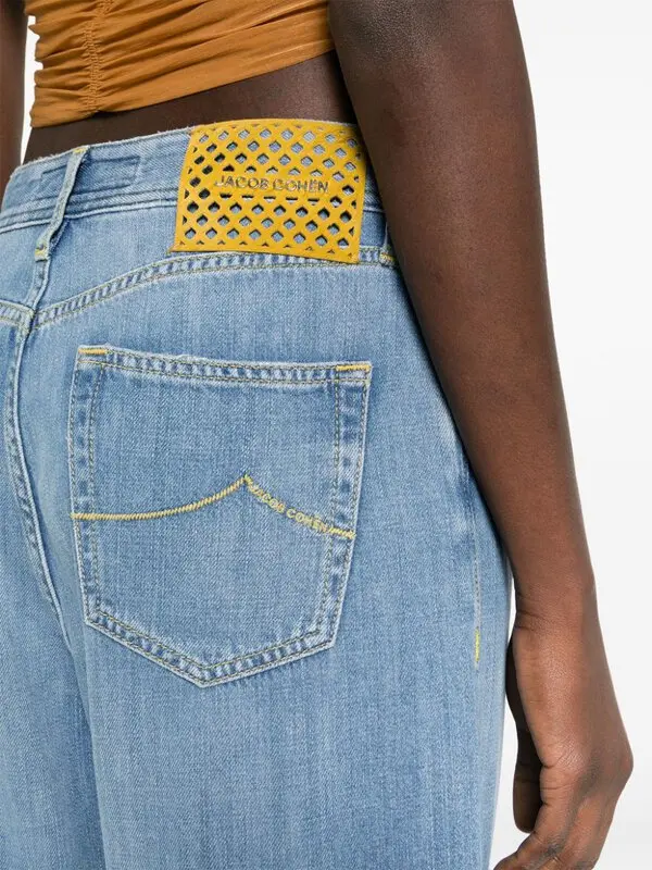 Jacob Cohen Riri Logo-embroidered Jeans - Blue